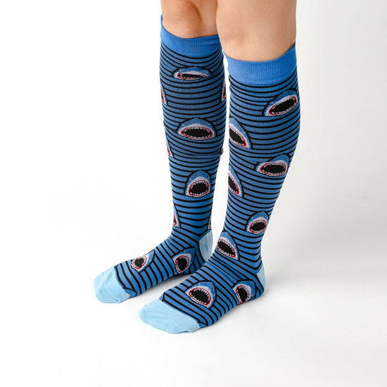 Shark Bite Knee-High Compression Socks | TheraWear